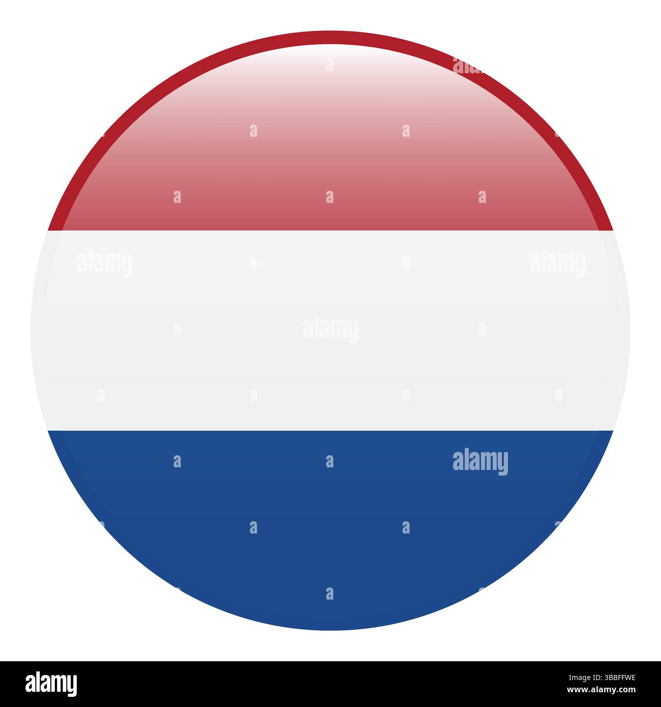Flag of Netherlands. Netherlands circle flag 3d logo icon computer ...