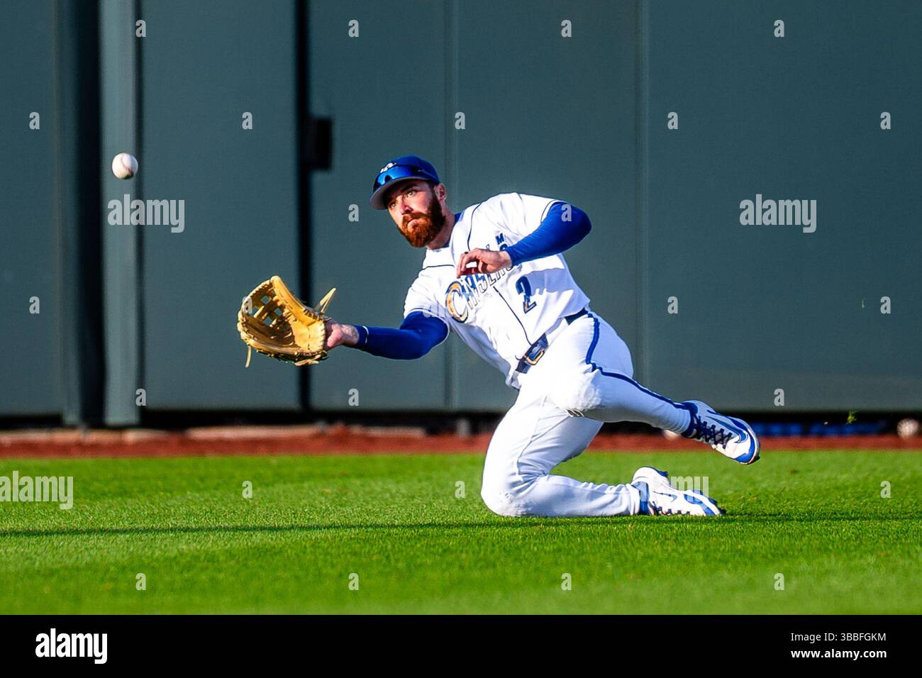 Omaha, NE U.S. 01st May, 2025. Omaha Storm Chasers center fielder John ...