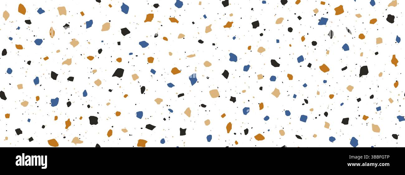 Light Terrazzo seamless pattern. Repeating granite stone texture. Color ...