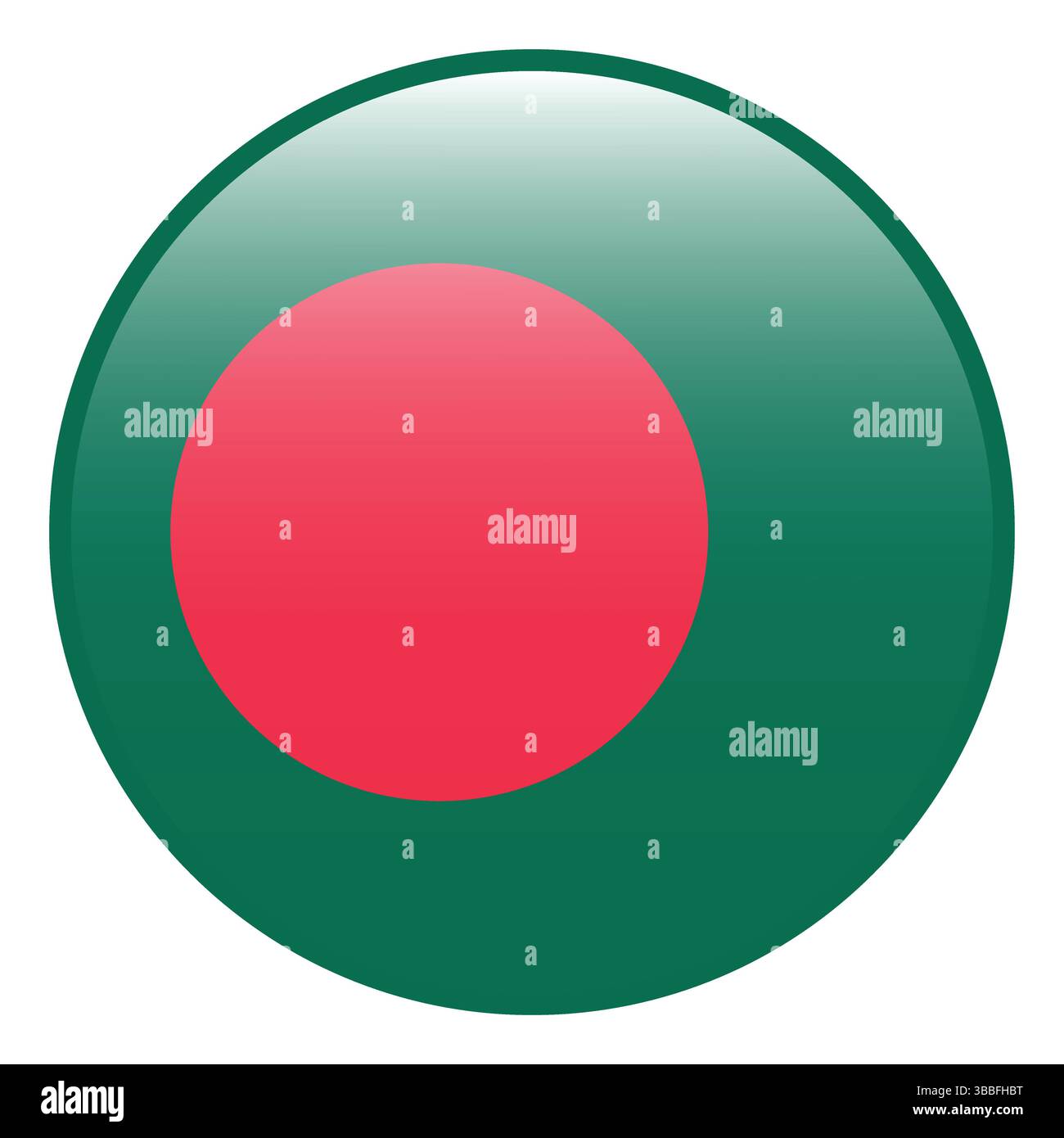 Flag of Bangladesh. Bangladesh circle flag 3d logo icon computer vector ...
