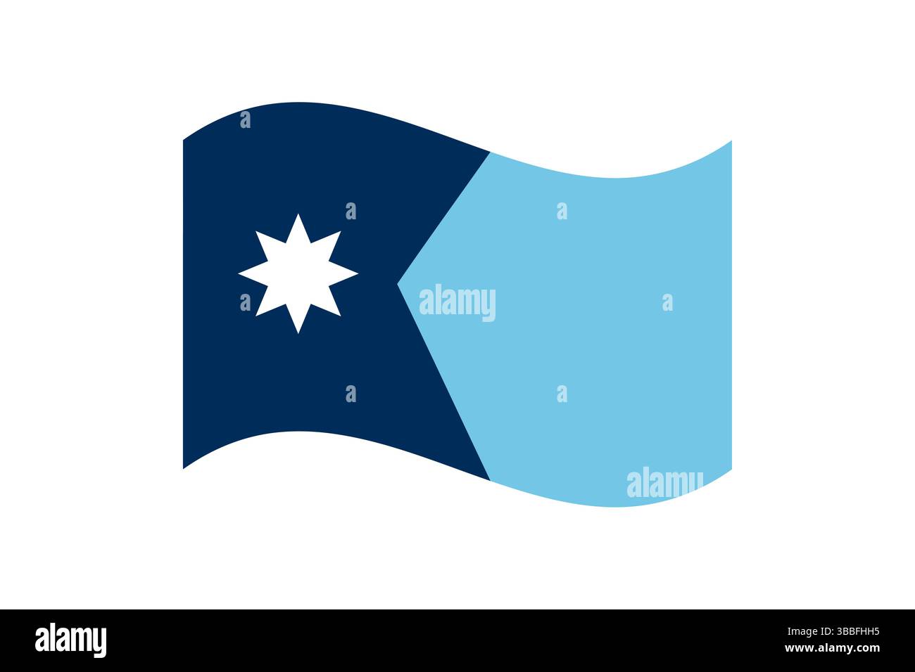Flag of Minnesota. Minnesota wavy flag digital vector illustration ...