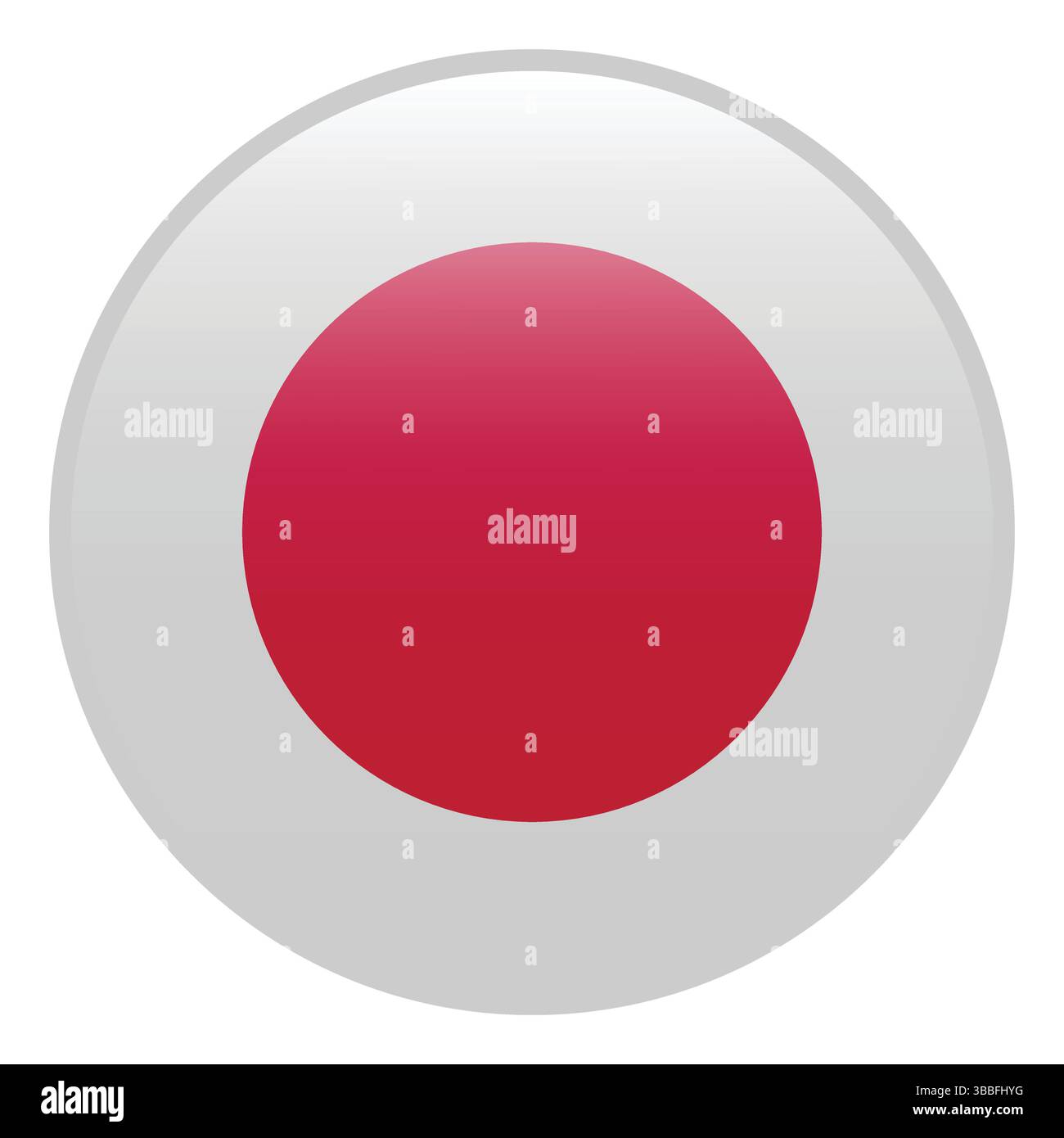 Flag of Japan. Japan circle flag 3d logo icon computer vector ...