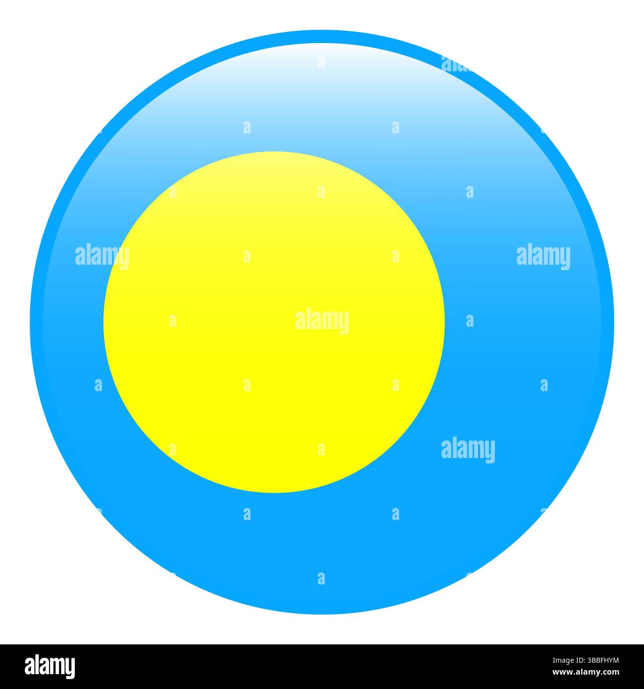 Flag of Palau. Palau circle flag 3d logo icon computer vector ...