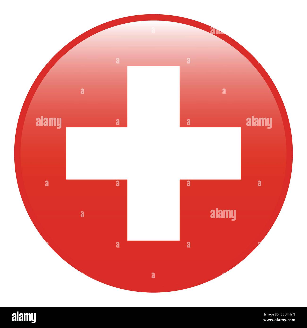 Flag of Switzerland. Switzerland circle flag 3d logo icon computer ...