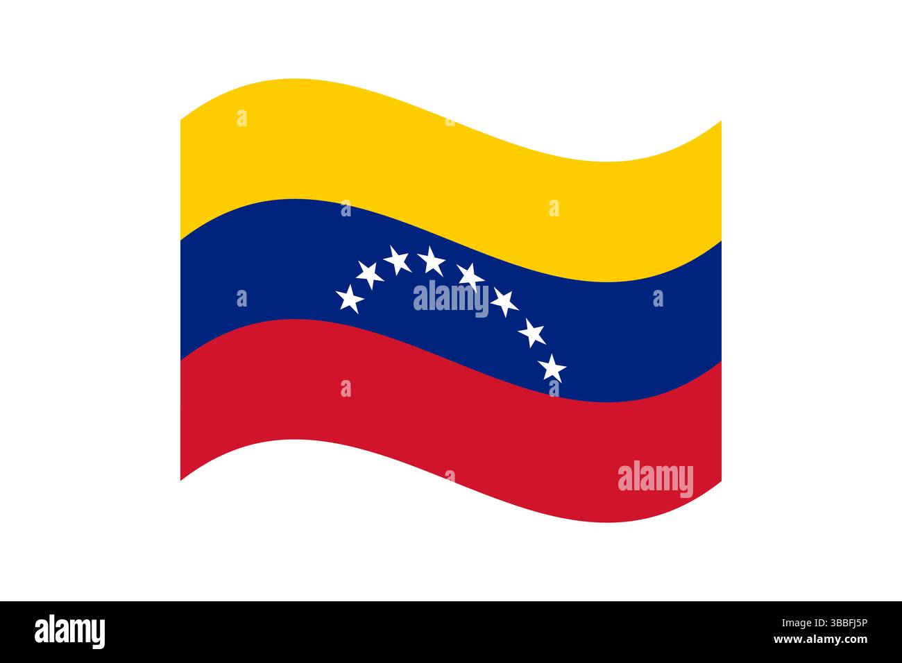 Flag of Venezuela. Venezuela wavy flag digital vector illustration ...