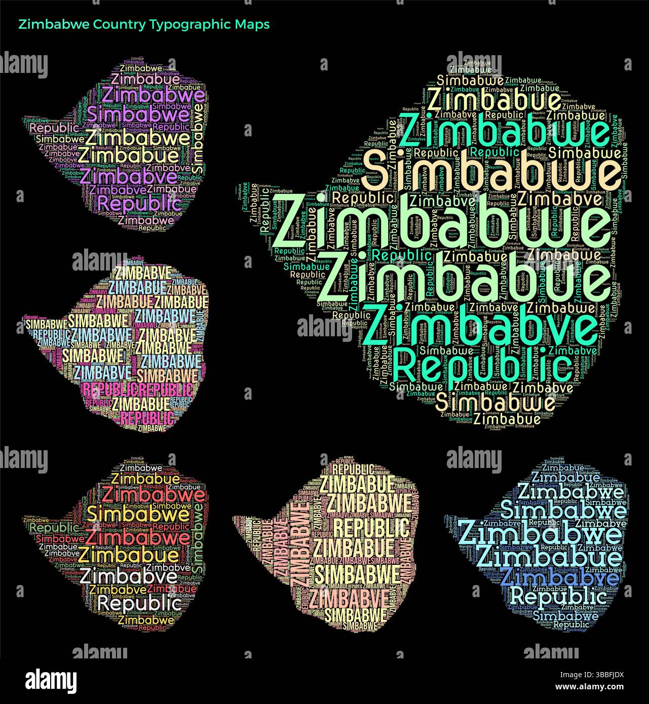 Zimbabwe map of africa Stock Vector Images - Alamy