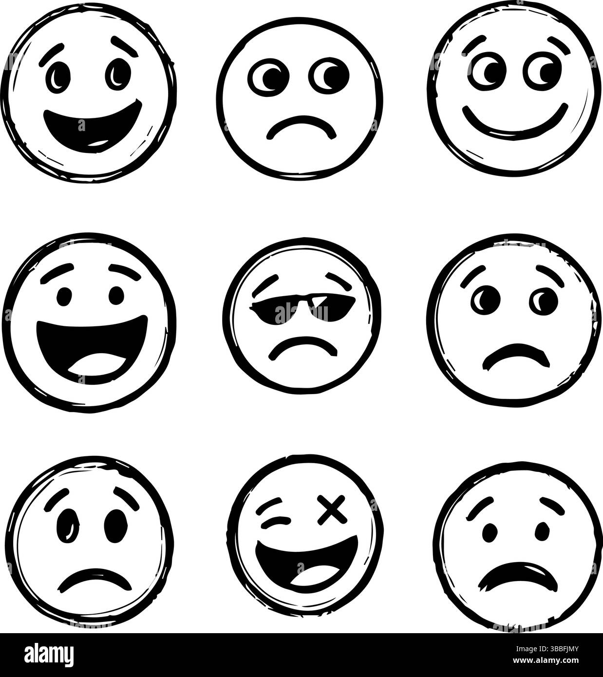 Collection diverse happy faces hi-res stock photography and images - Alamy