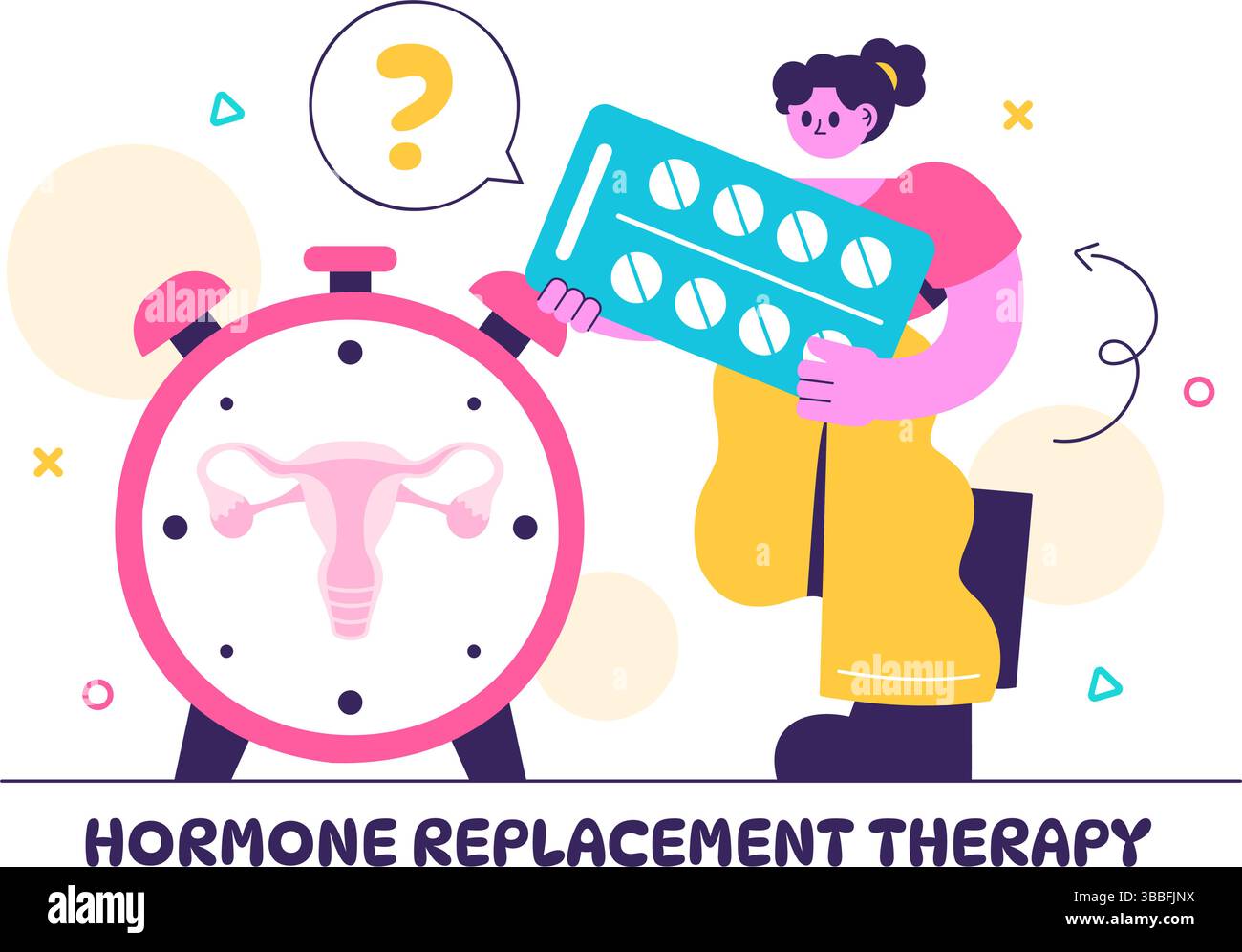 Woman medication menopause Stock Vector Images - Alamy