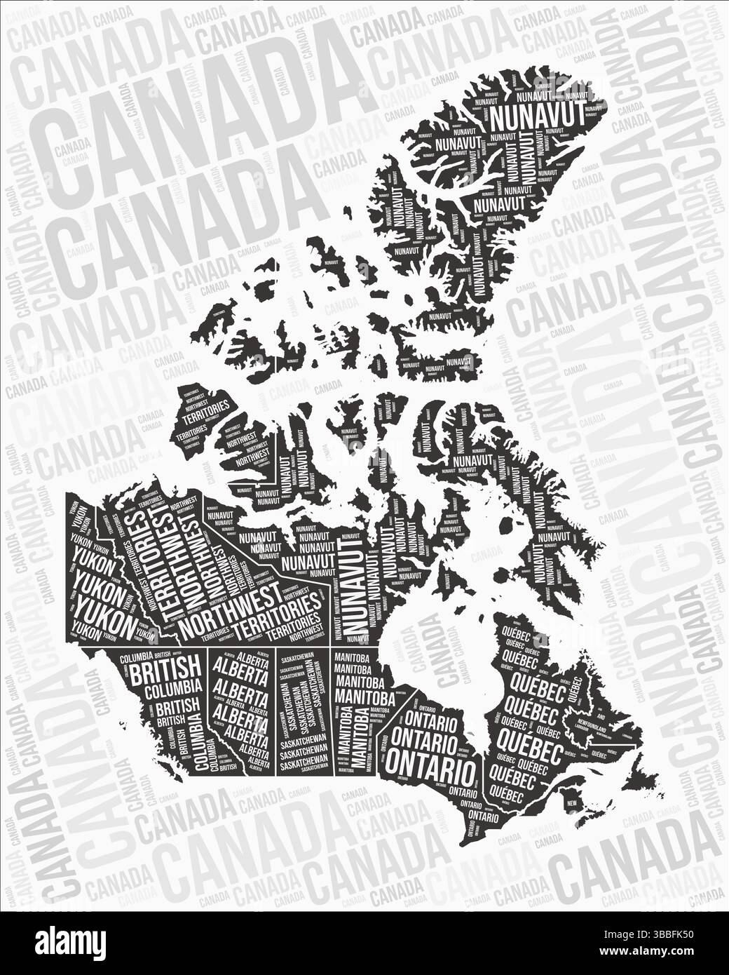 Map of canada provinces hi-res stock photography and images - Alamy