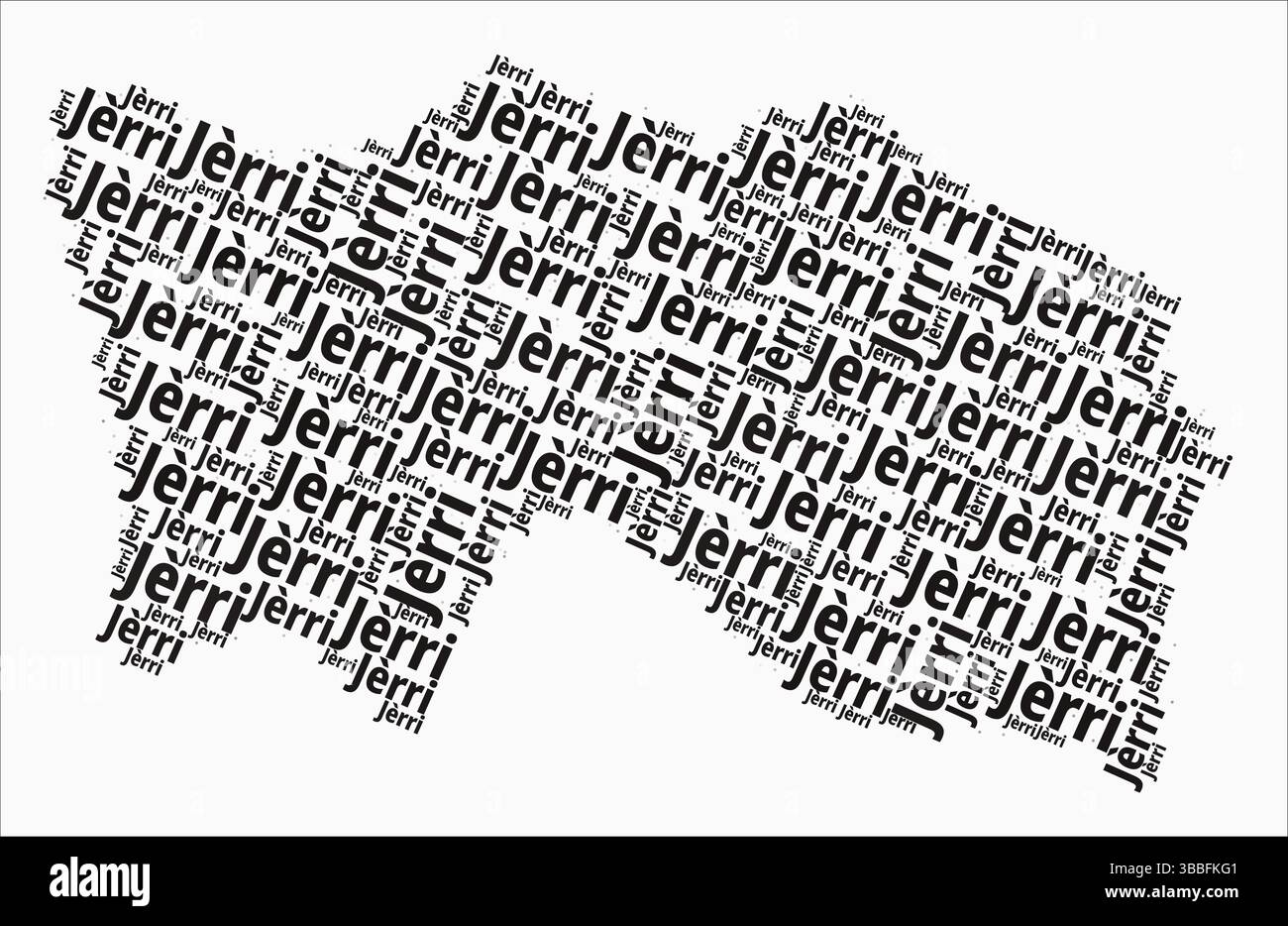 Jersey Text Style Regions. Country region names word clouds in English ...