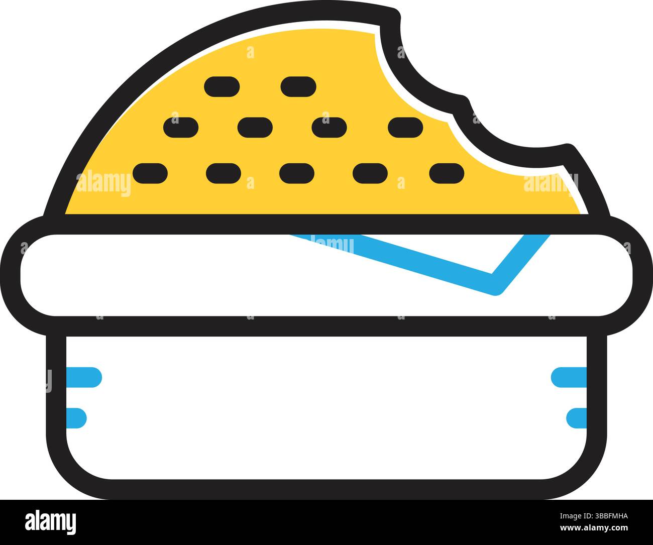 Icon for bite,burger Stock Vector Image & Art - Alamy
