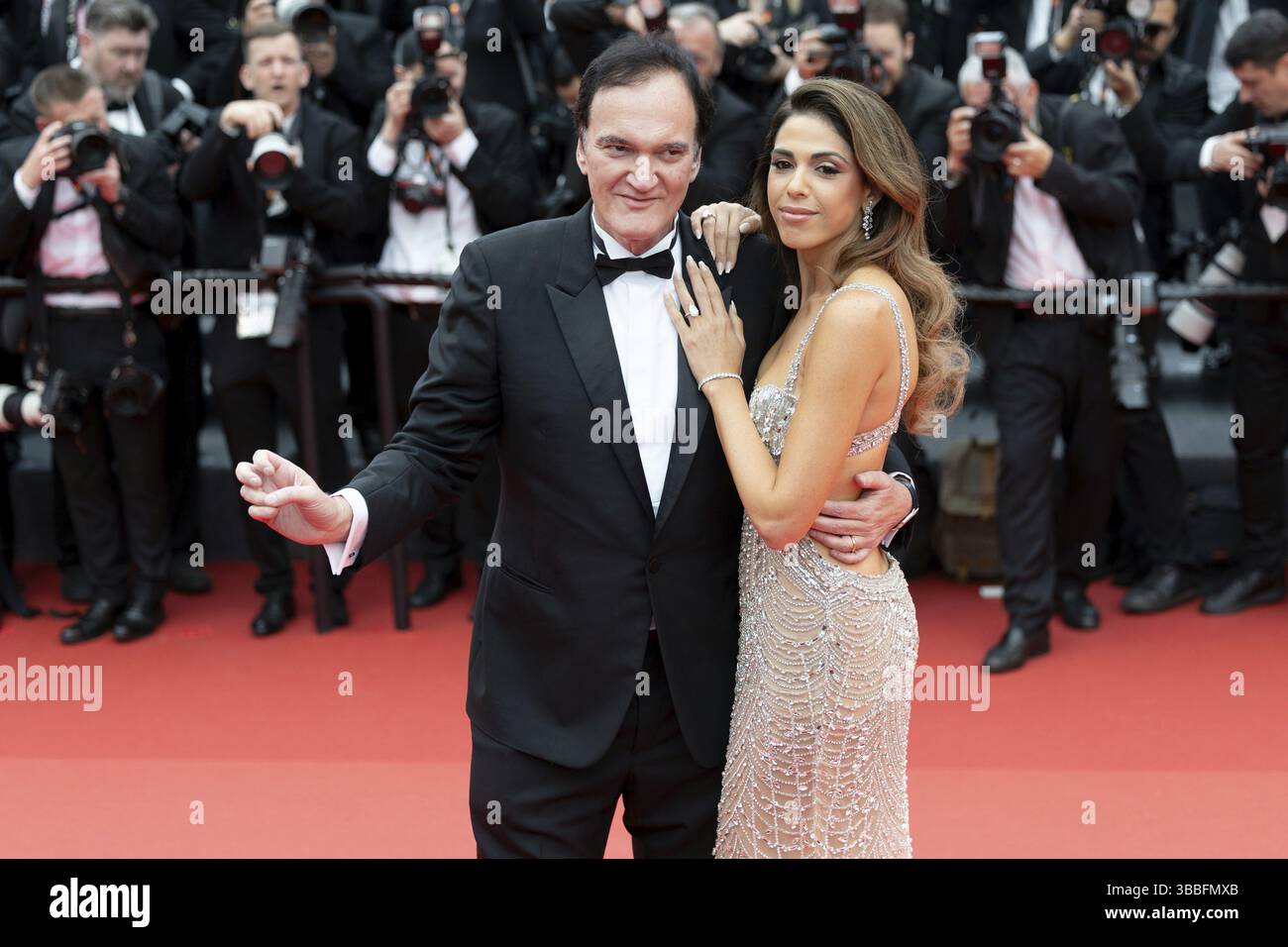 Cannes, France - 13.5.2024: Quentin Tarantino and Daniella Tarantino during the opening of the ...