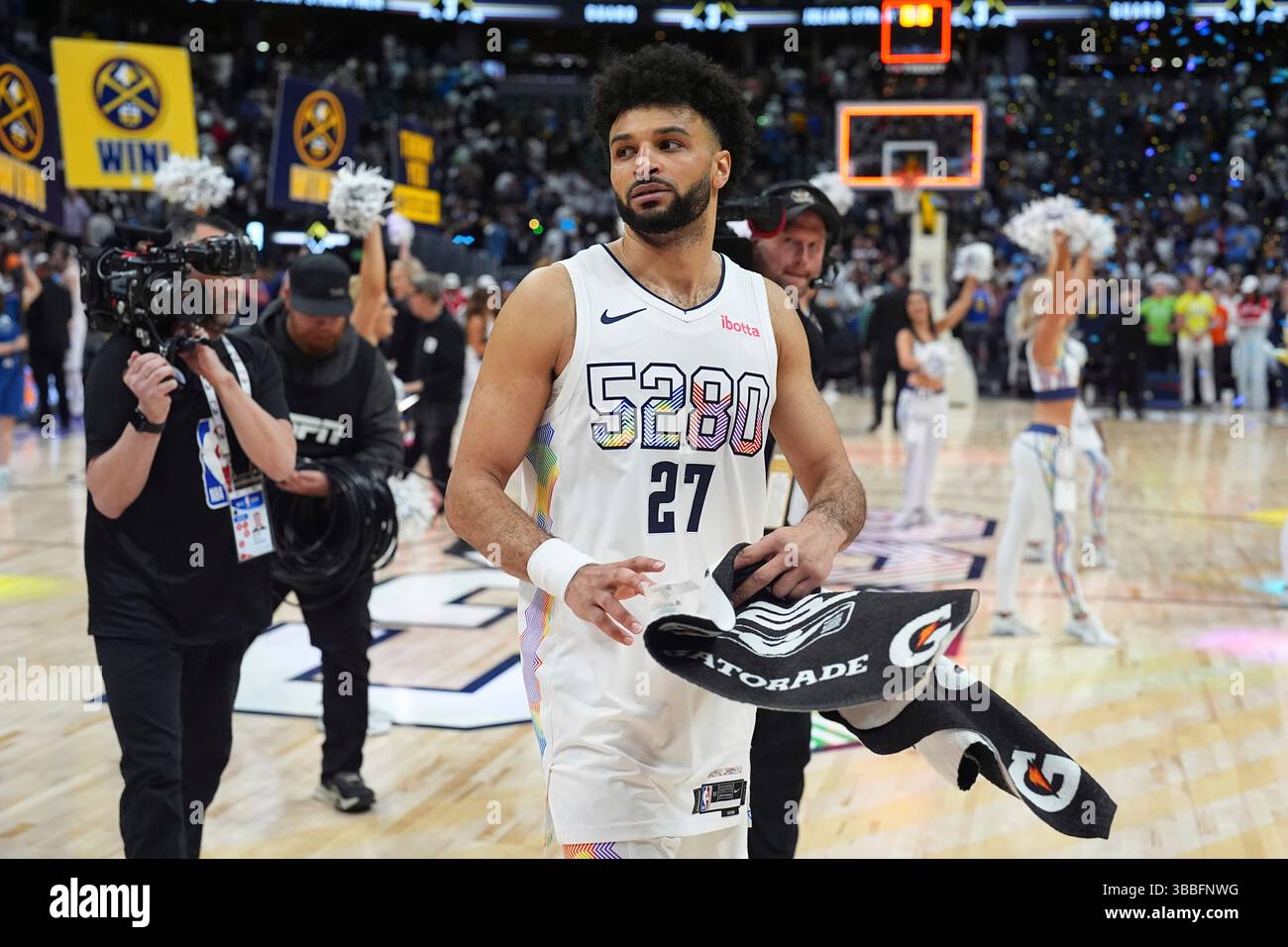 Denver Nuggets guard Jamal Murray heads off the court after Game 6 in ...