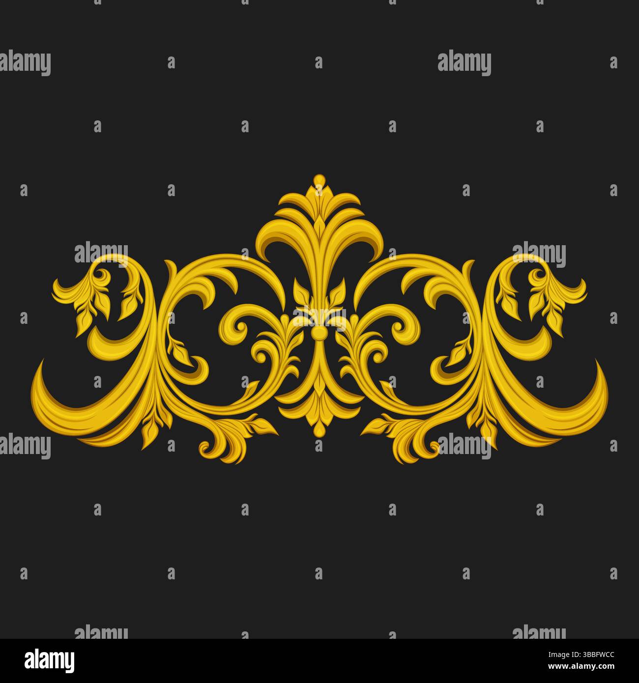 Decorative gold ornament Stock Vector Image & Art - Alamy
