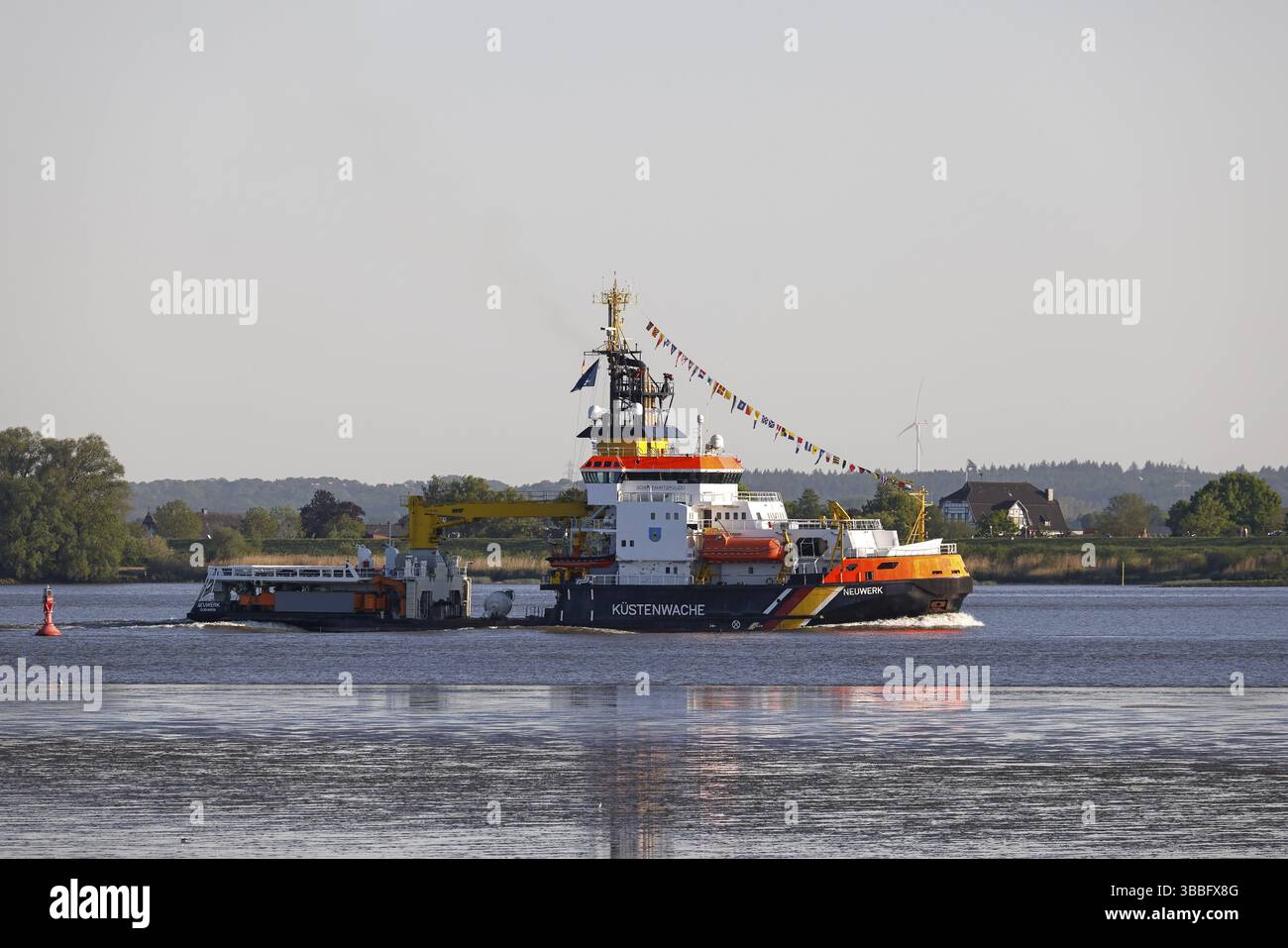 Multi-purpose vessel Neuwerk of the German Coast Guard, Maritime Police ...