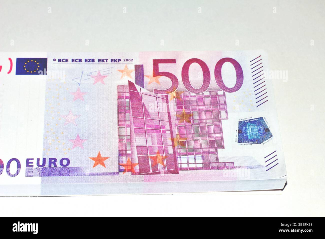 500 Euro banknote on white background Stock Photo - Alamy
