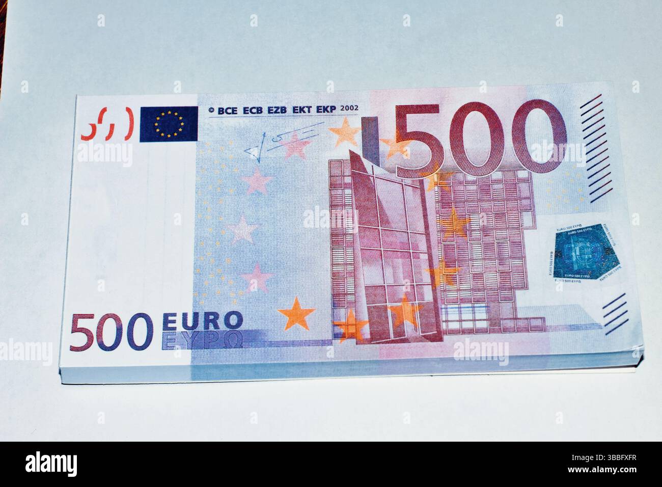 500 Euro banknote on white background Stock Photo - Alamy
