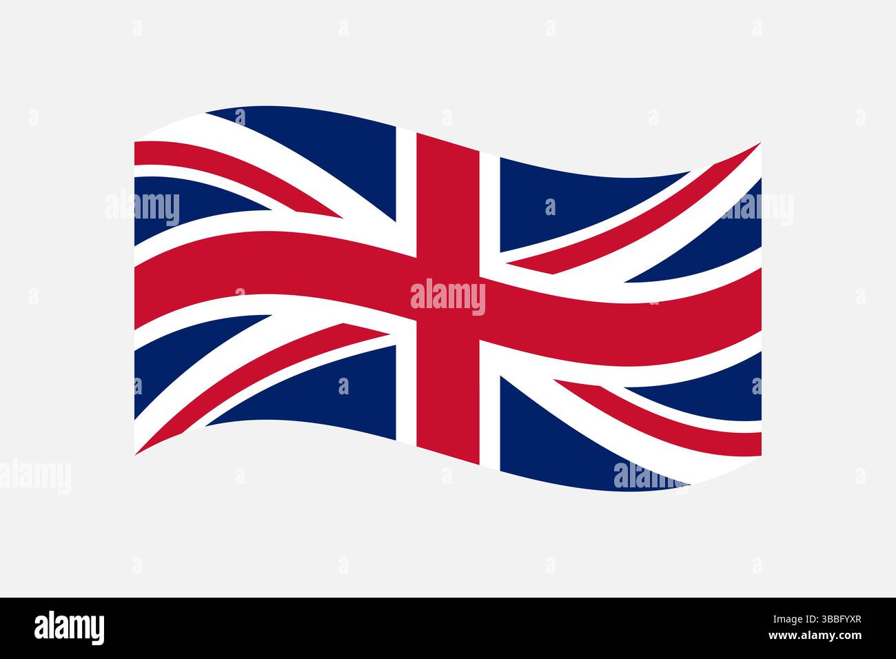 Flag of United Kingdom. UK flag. United Kingdom wavy flag digital ...