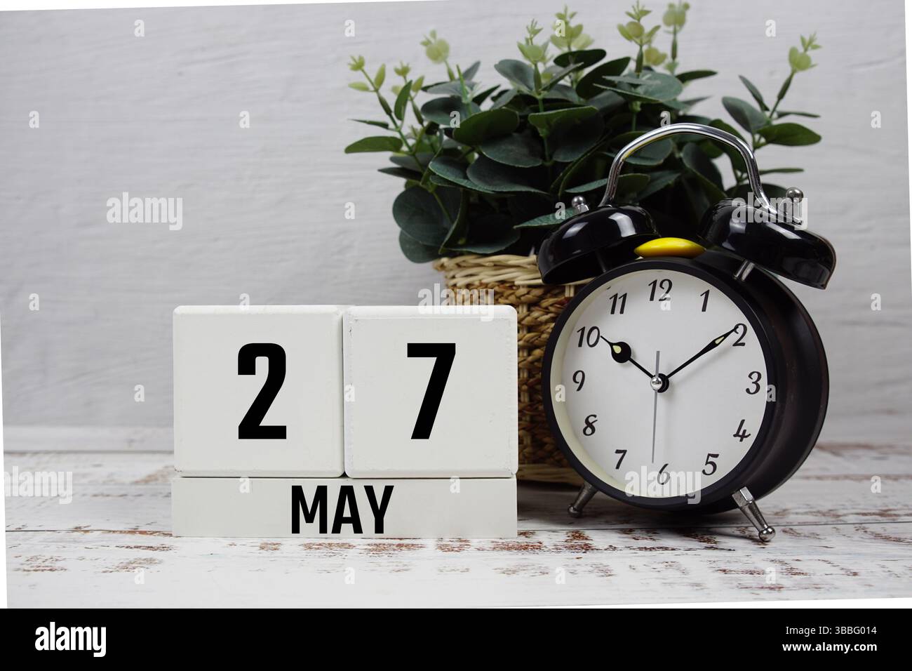 Wooden Calendar Showing the Date of May 27th. Day 27 of May month Stock ...