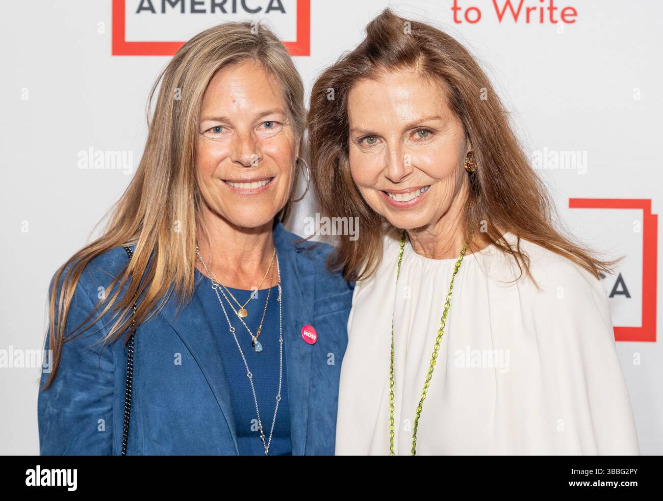 New York, NY, May 15, 2025: Dawn Tripp and Anya Salama attend PEN ...