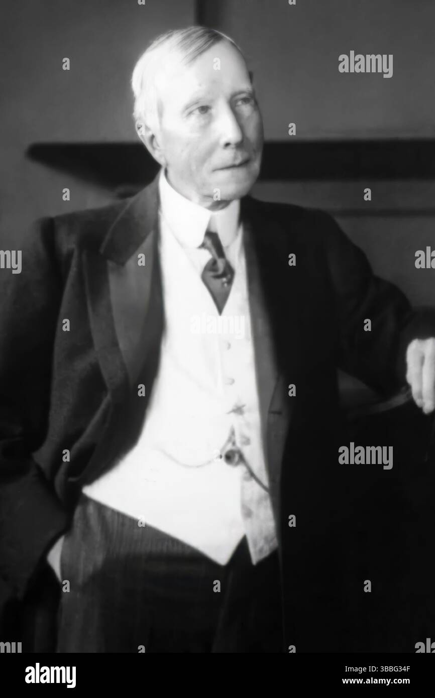 John Davison Rockefeller (1839-1937), founder of the Standard Oil ...