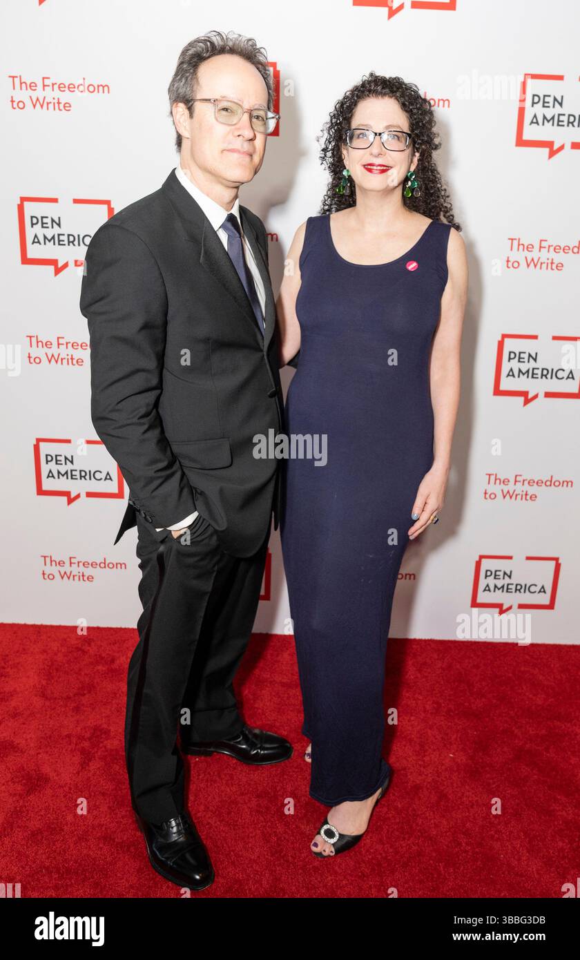 New York, NY, May 15, 2025: Emily Nussbaum (R) attends PEN America 2025 ...