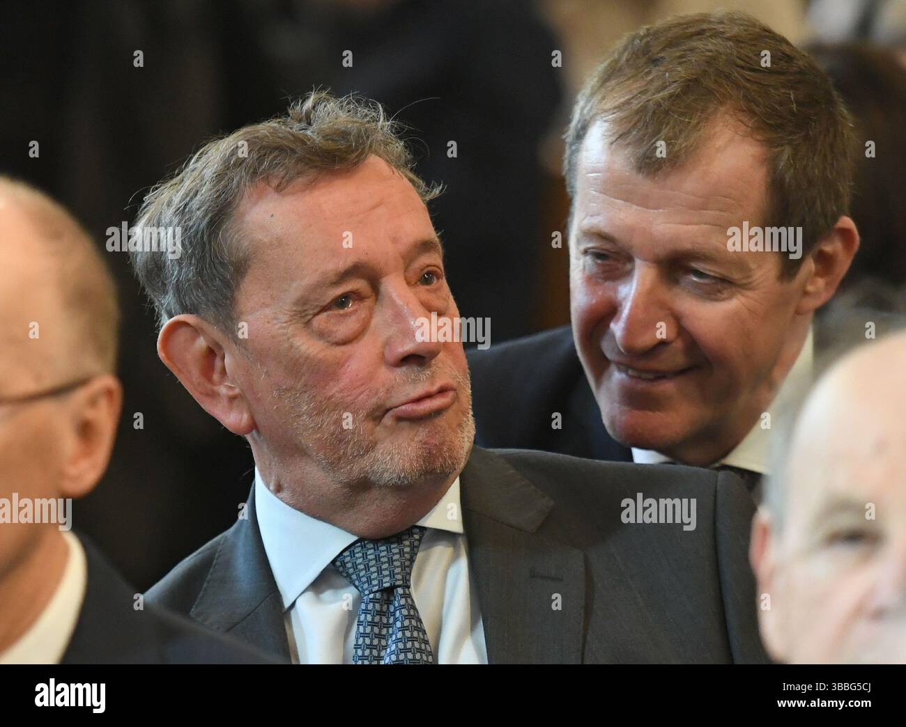 File photo dated 18/10/18 of Lord David Blunkett and Alastair Campbell ...