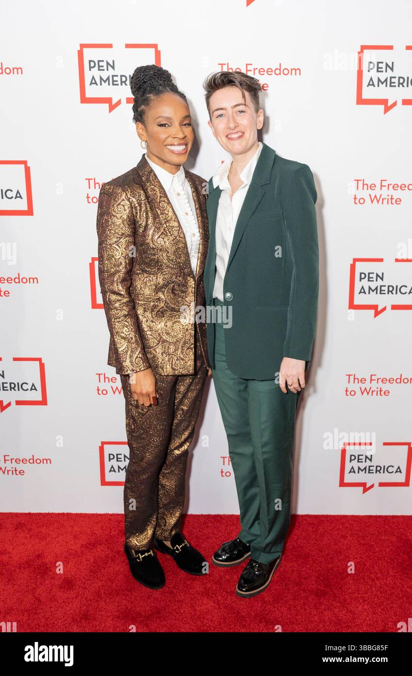 New York, USA. 15th May, 2025. Amber Ruffin and Kelsi Cleary ...