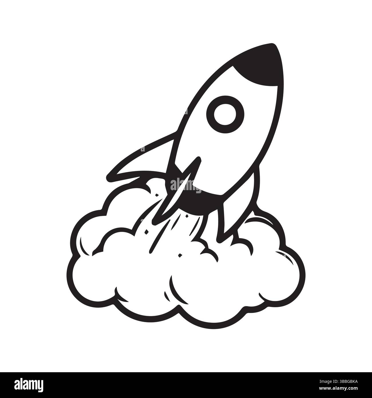 Cloud computing rocket vector hi-res stock photography and images - Alamy