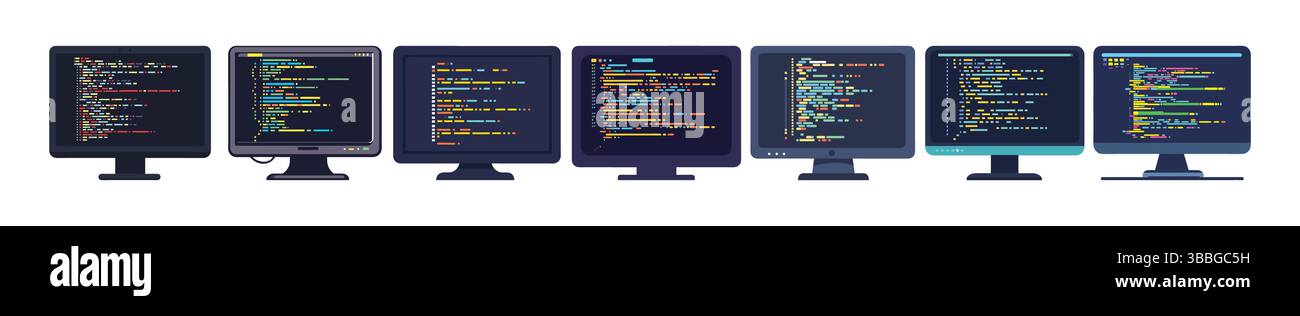 Multiple monitors display setup hi-res stock photography and images - Alamy