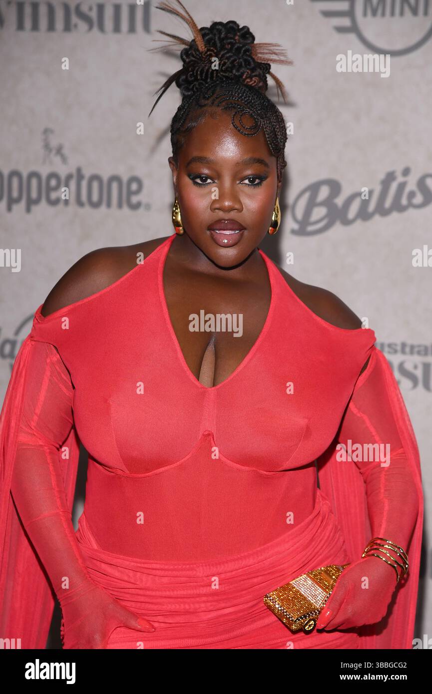 New York, USA. 15th May, 2025. Achieng Agutu attends the launch of the ...