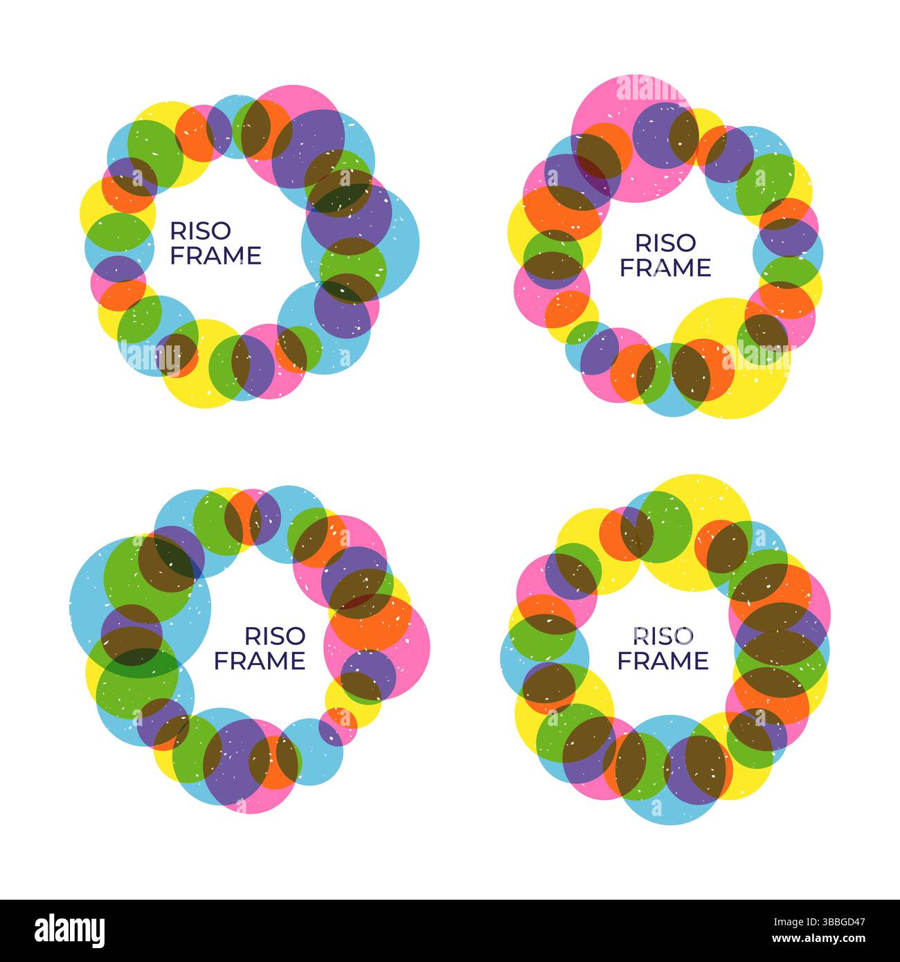 Geometric shape circle yellow red hi-res stock photography and images ...