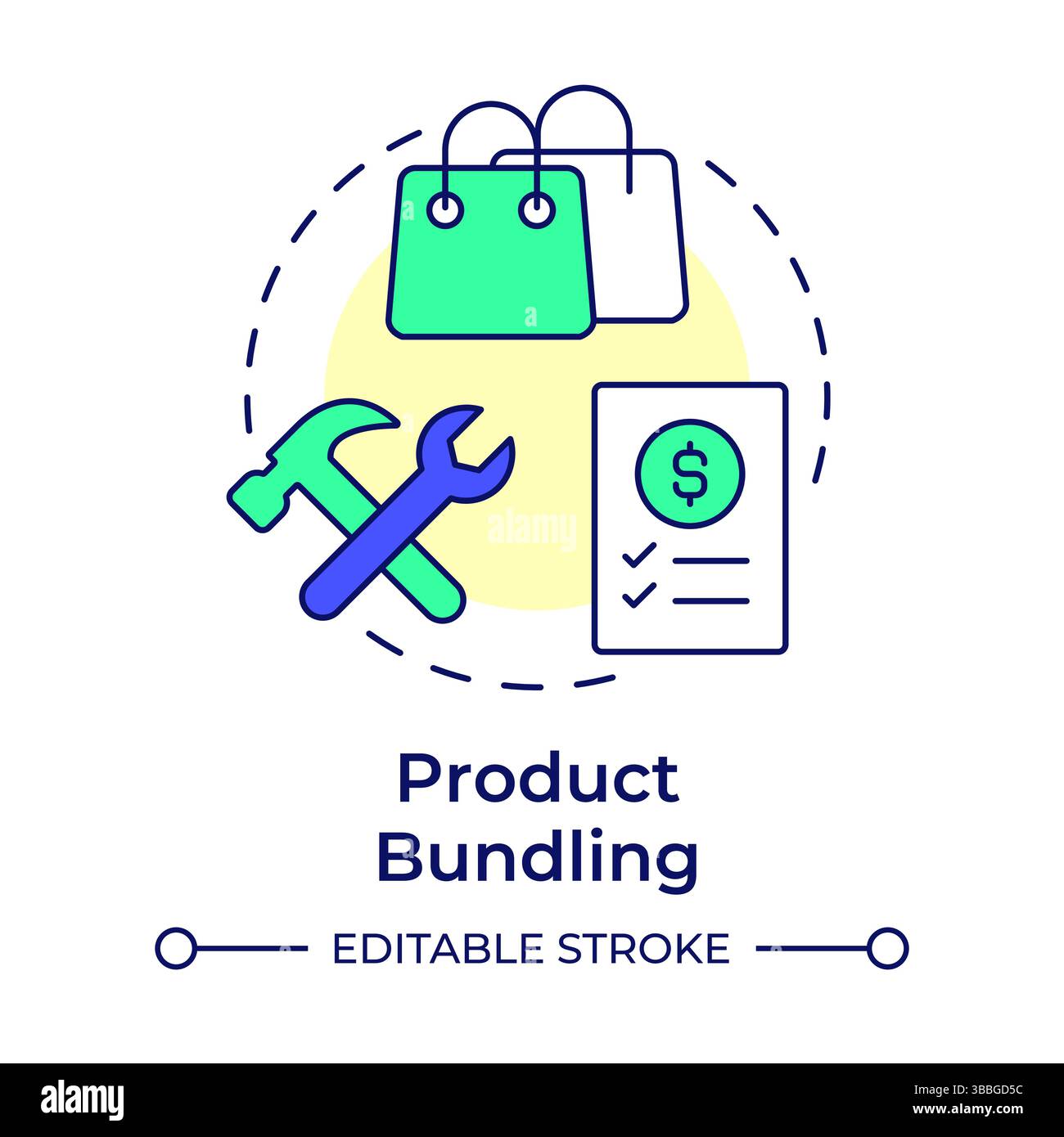 Product bundling background Stock Vector Images - Alamy