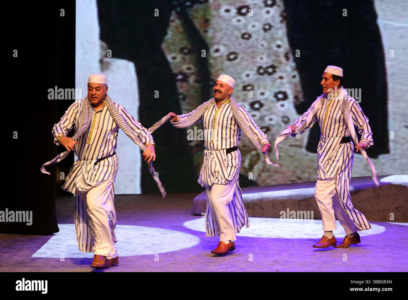 Baghdad, Iraq. 15th May, 2025. A folk arts troupe under Iraq's Ministry ...