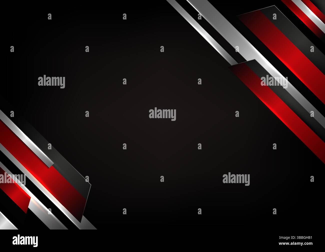 modern technology abstract geometric design with angled metallic layers ...