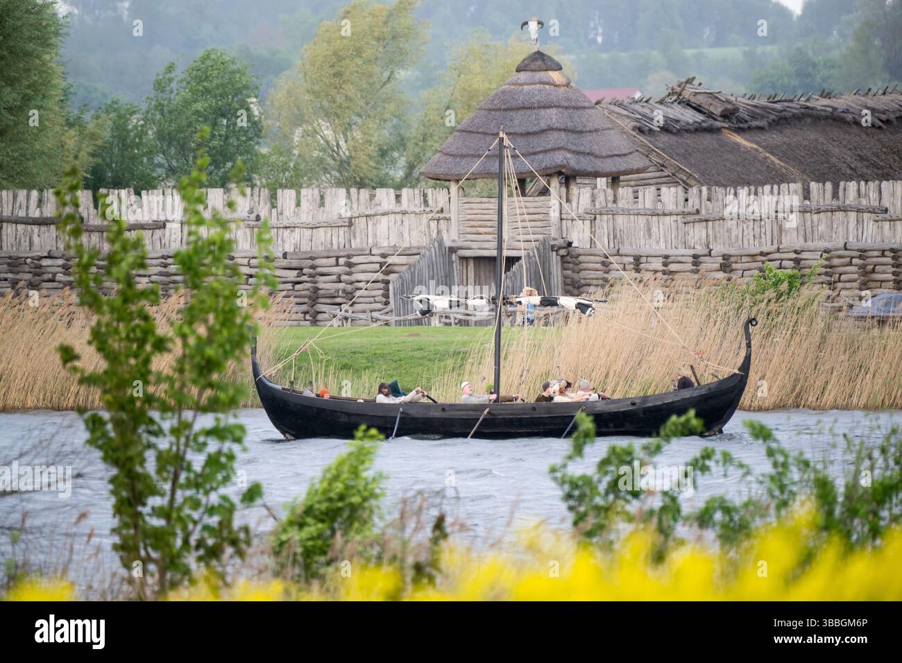 Archaeological site and a life-size model open-air museum of Iron Age ...