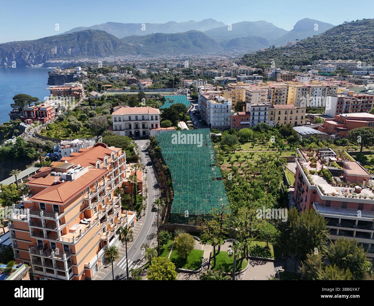 aerial view of Sant Agnello. Sorrento. Italy Stock Photo - Alamy