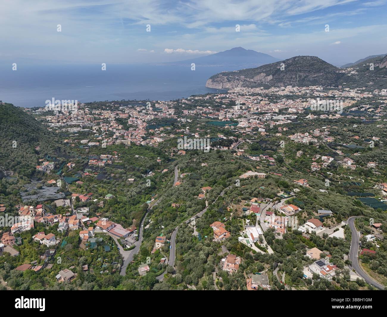 aerial view of Sant Agnello. Sorrento. Italy Stock Photo - Alamy