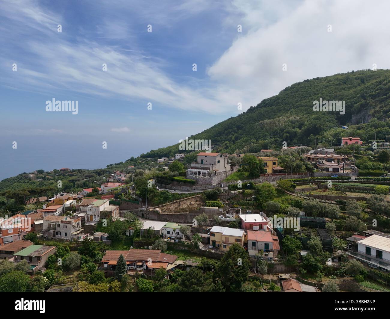 aerial view of Sant Agnello. Sorrento. Italy Stock Photo - Alamy