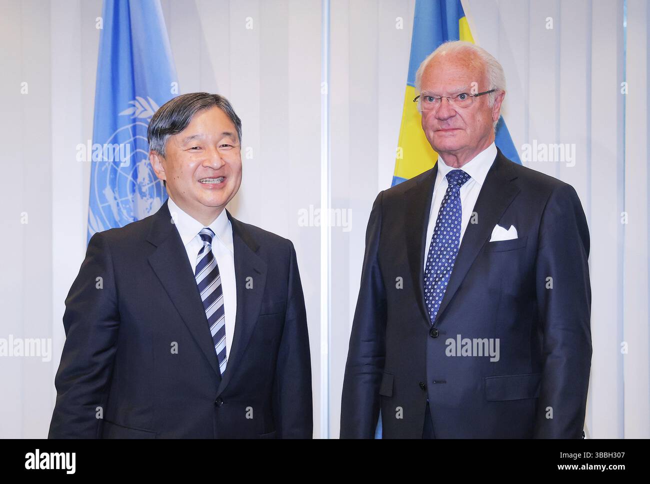 Japanese Emperor Naruhito arrives at the United Nations University and ...