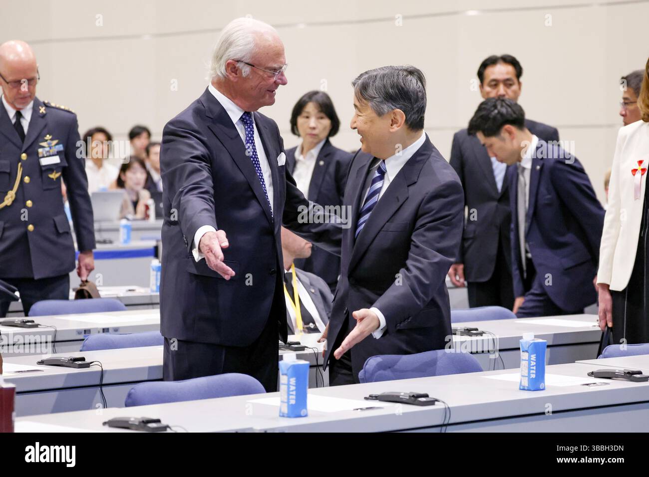 Japanese Emperor Naruhito arrives at the United Nations University and ...