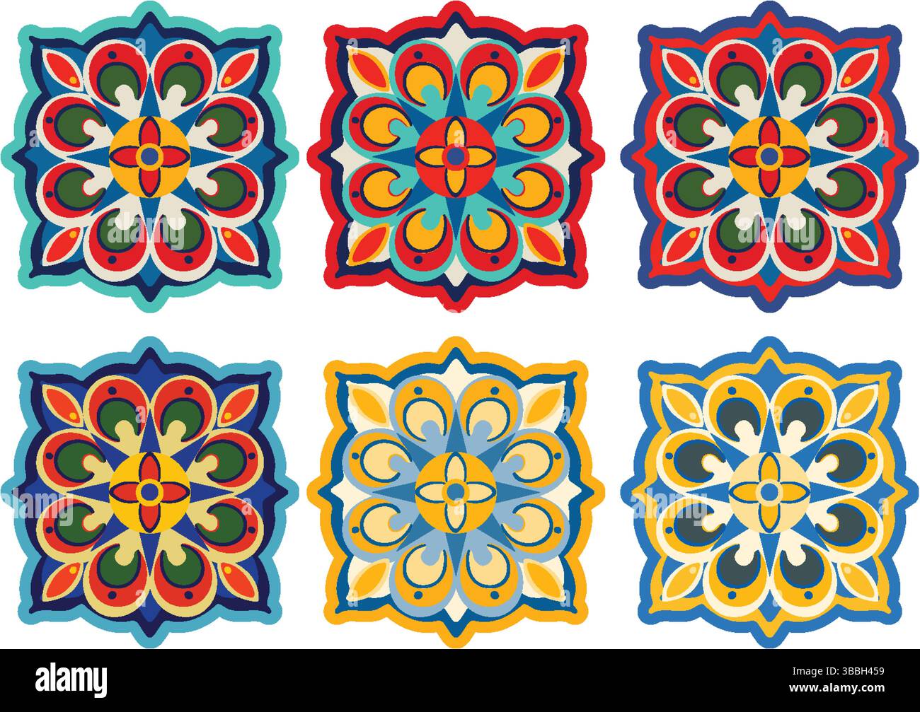 Abstract arrangement of intricate patterns Cut Out Stock Images ...