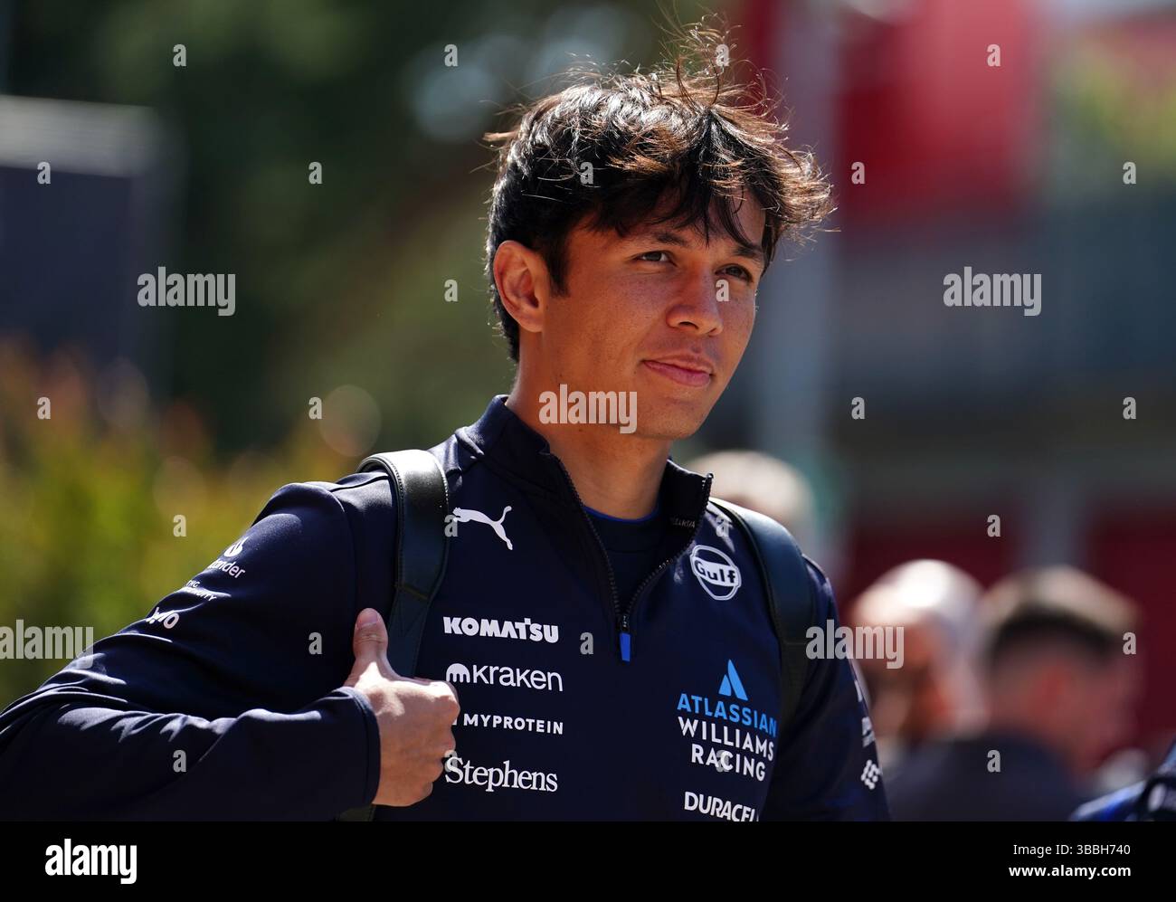 Williams' Alexander Albon at the Autodromo Internazionale Enzo e Dino Ferrari, commonly known as ...