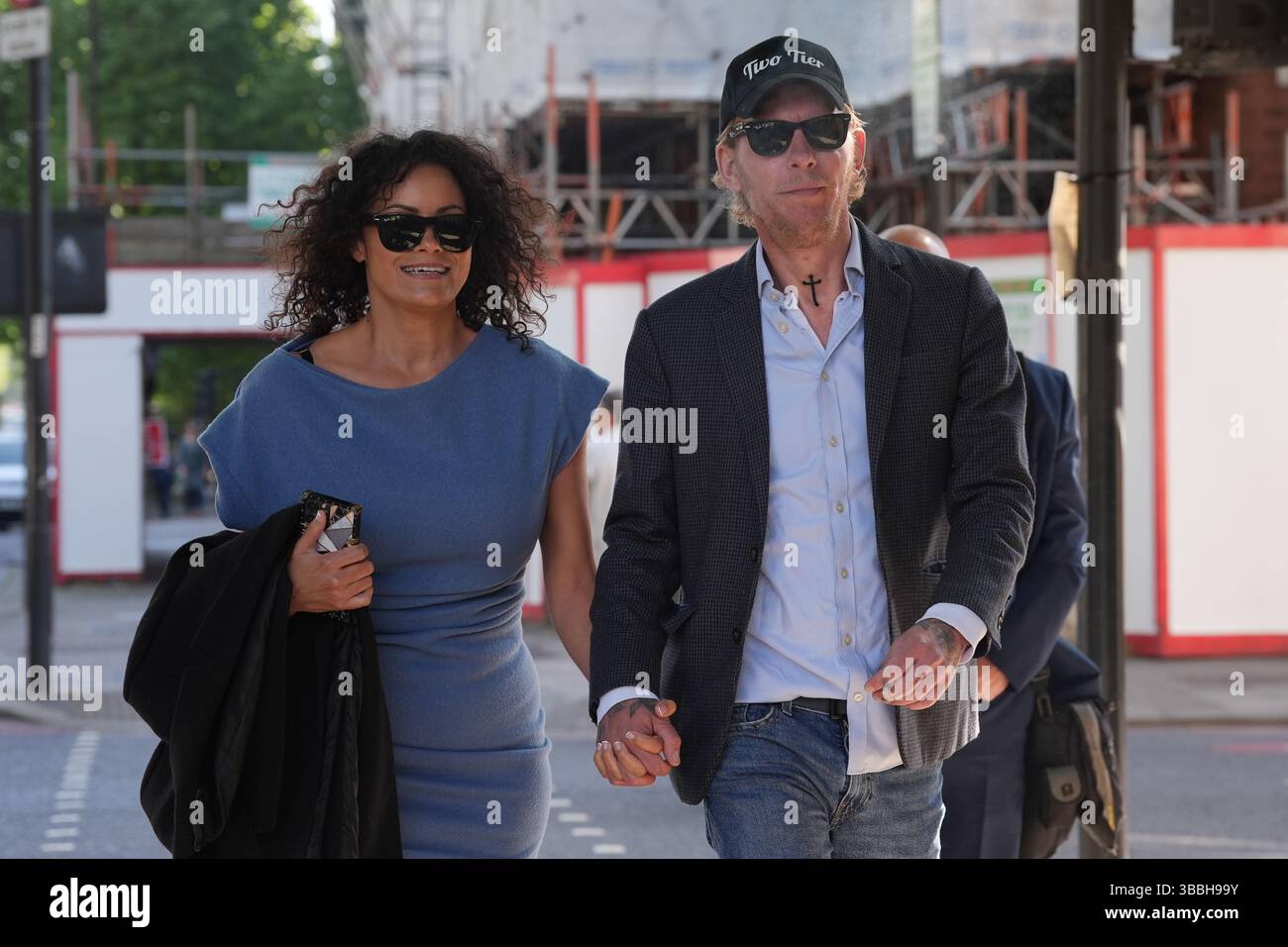Laurence Fox and his partner Elizabeth Barker arriving at Westminster ...