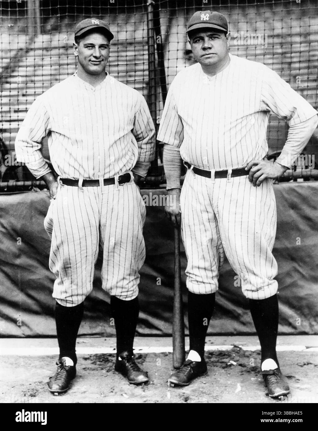Babe Ruth & Lou Gehrig, New York Yankees, c 1930 Stock Photo - Alamy