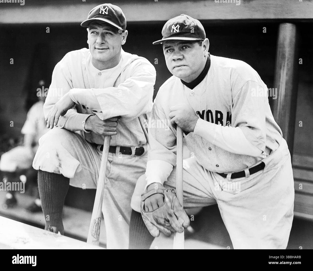 New York Yankee's – Babe Ruth and Lou Gehrig, 1930s Stock Photo - Alamy