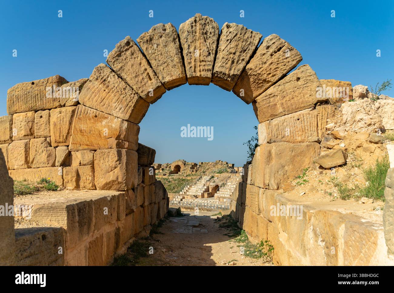 A picture of the Roman Amphitheater at the Archaeological Site of ...