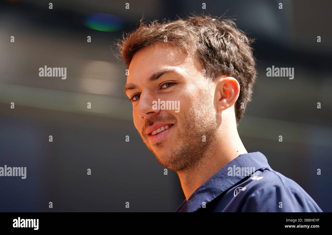 Alpine's Pierre Gasly at the Autodromo Internazionale Enzo e Dino ...