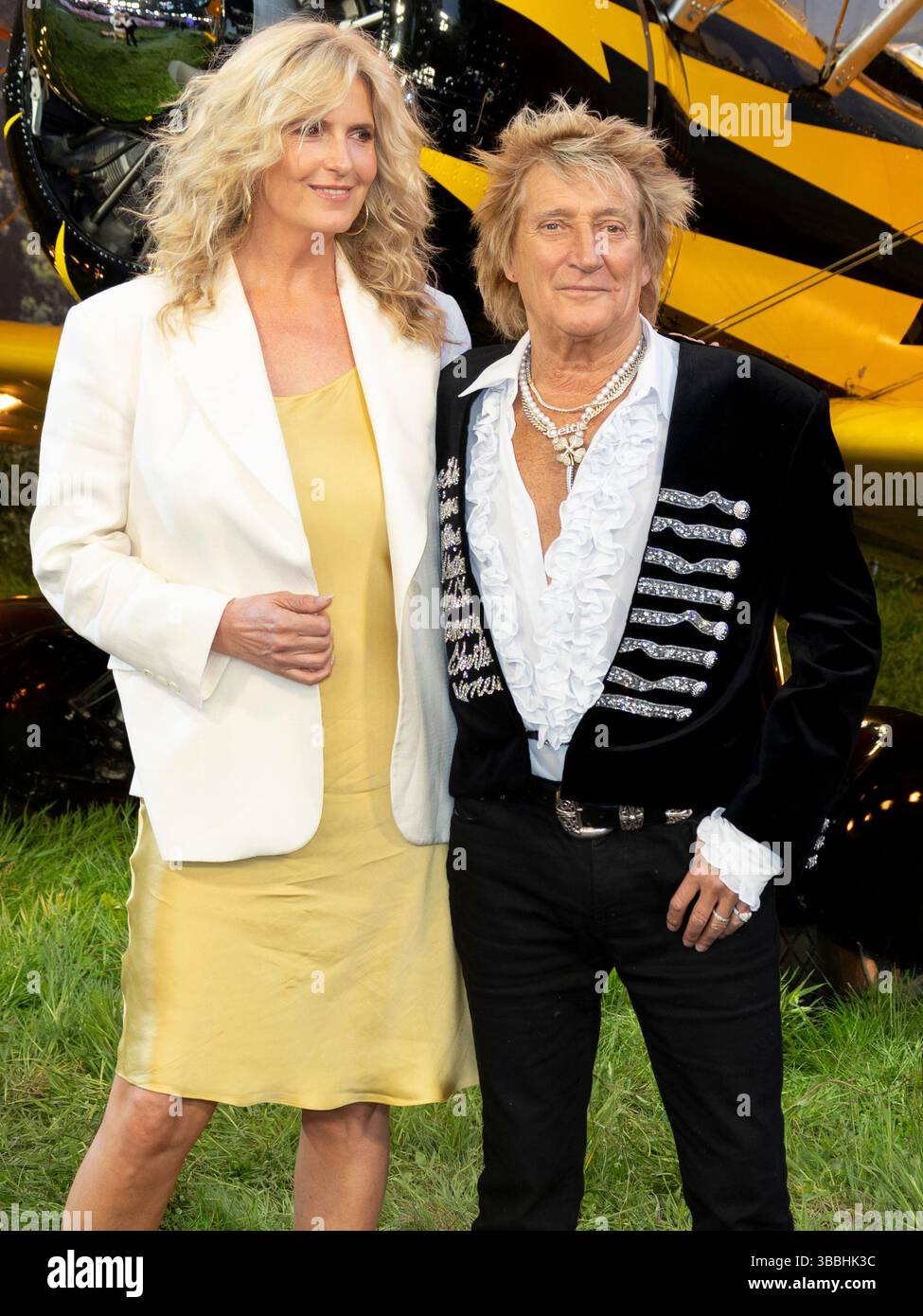 15 May 2025, London, England, UK - Rod Stewart and Penny Lancaster ...