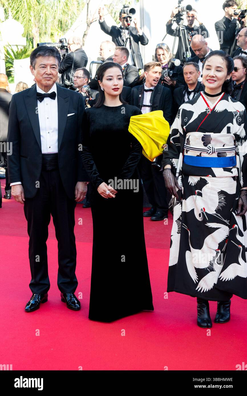 Italy. 15th May, 2025. Tomokazu Miura, Suzu Hirose, Yoh Yoshida 78th ...